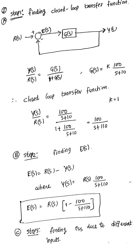 [solved] 2 consider the unity negative feedback system shown below 100 course hero