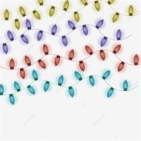 Christmas Light Frame Vector PNG Images Christmas Light Background 03
