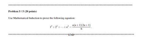 Solved Use Mathematical Induction To Prove The Following Chegg