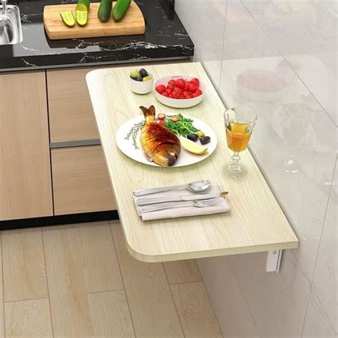 Table Murale Drop Leaf Bureau Pliable Table Murale Rabattable Petit