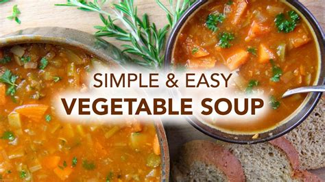Easy Vegetable Soup Recipe Tasty Without Stock Or Broth YouTube