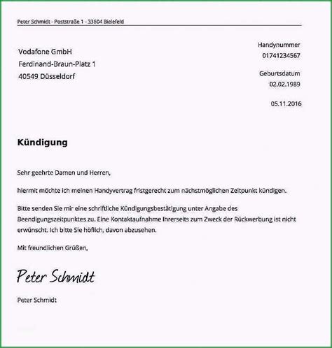 Unglaublich Kundigung Vodafone Dsl Vorlage Kostenlos Vorlagen