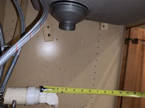 Plumbing How To Install A P Trap With No Offset And Minimal