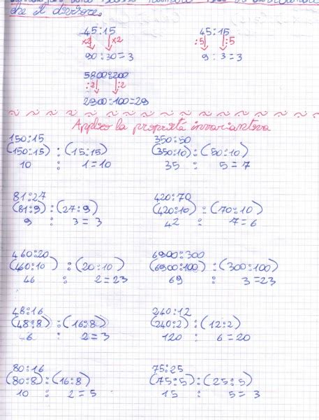 didattica matematica scuola primaria La divisione tabella e proprietà