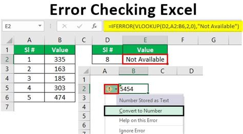 find errors in excel how to check and handle excel errors