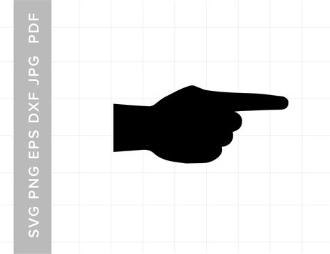 Pointing Hand Silhouette