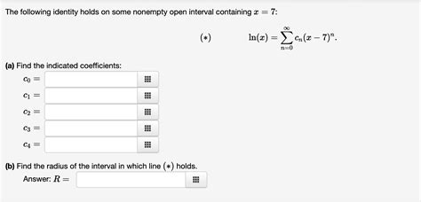 solved the following identity holds on some nonempty open