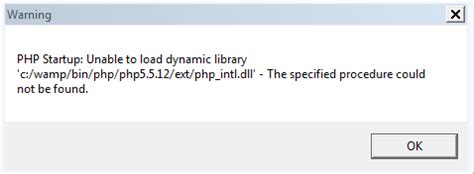 Wampserver Error Messages About Loading DDLs When Starting WAMP