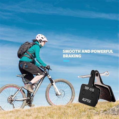 Plaquettes de Frein Vélo à Disque AGPTEK Bicyclette Patins de Frein