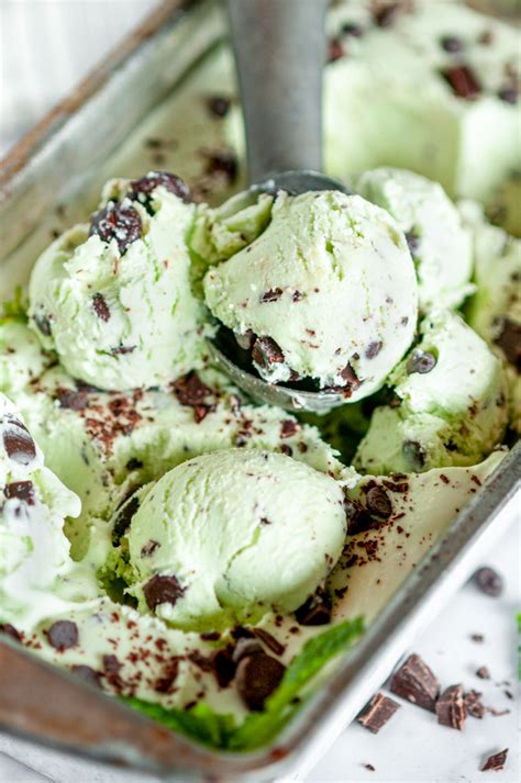 No Churn Mint Chocolate Chip Ice Cream Aberdeen S Kitchen