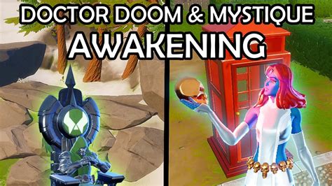 ALL Doctor Doom Mystique Awakening Challenges Guide Fortnite YouTube