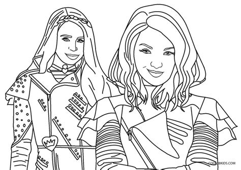Coloriages Descendants Coloriages Gratuits à Imprimer