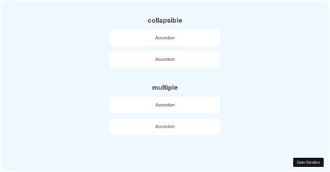 Framer Motion Accordion Forked Codesandbox