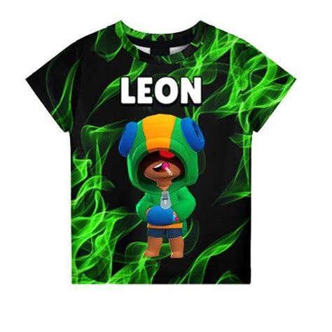Brawl Stars Default Leon T Shirt Tees Brawl Stars