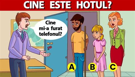 Test Iq Exclusiv Pentru Genii Cine I A Furat Telefonul Mobil