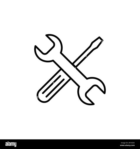 Herramientas de reparación icono vector vector de icono de herramienta