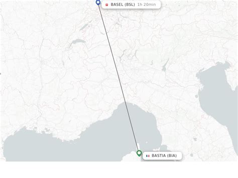 Direct Non Stop Flights From Bastia To Basel Switzerland Mulhouse