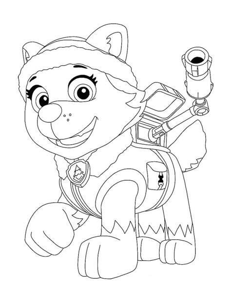 Desenhos de Adorável Everest para Colorir e Imprimir ColorirOnline