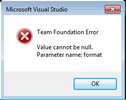 Cannot Checkin In TFS 2013 Value Cannot Be Null Parameter Name