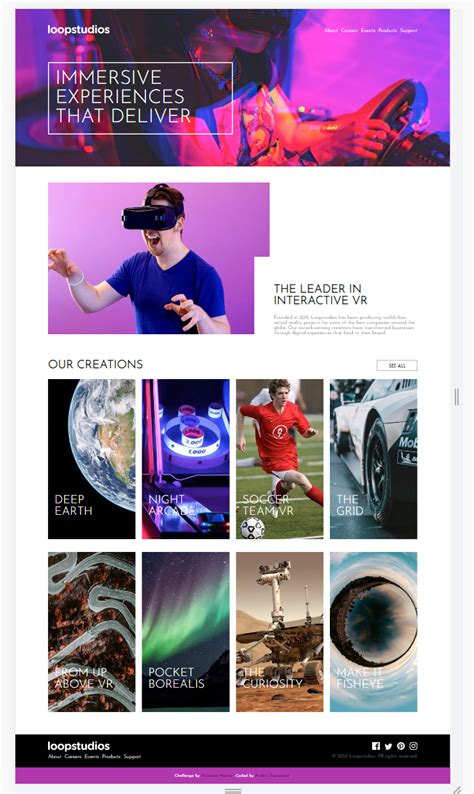 GitHub PriskinZsuzsanna FrontendMentorProject Loopstudios Landing Page