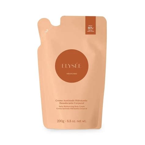 Refil Creme Desodorante Hidratante Corporal Acetinado Elysee G O