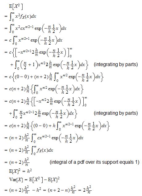 gamma distribution mean variance proofs exercises