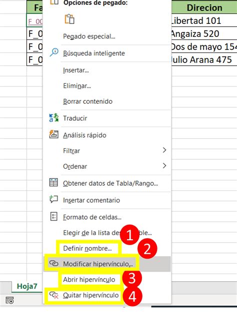 Como poner un hipervínculo en Excel 2020