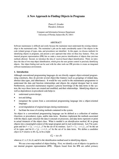 Fillable Online Citeseerx Ist Psu A New Approach To Finding Objects In