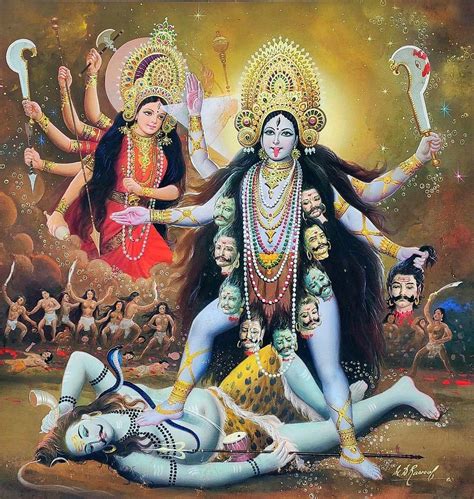 Hindu Cosmos Posts Tagged Durga Shiva Art Kali Goddess Indian