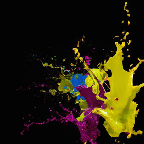 Abstract Color Splash And Explosion Vector Illustration Color Splash