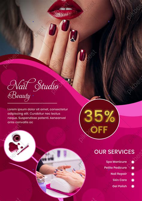 Beauty Hair Salon Spa Skin Care Cosmetic Flyer Poster Template PSD