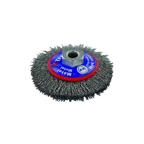 Brosse Conique D100mm M14 TIVOLY pour meuleuse Acier Ondulé Technic