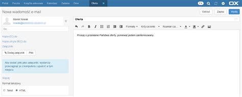 Jak napisać i wysłać nową wiadomość e mail pomoc premium pl