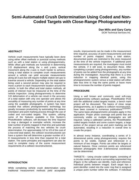 pdf semi automated crush determination using … crush determination using coded and non coded