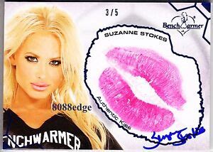 2012 BENCHWARMER SOCCER KISS AUTO SUZANNE STOKES 3 5 AUTOGRAPH PLAYBOY