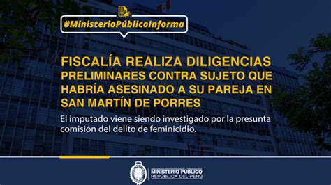 Fiscalía realiza diligencias preliminares contra hombre que habría