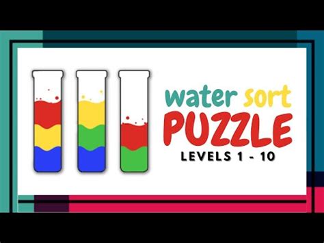 Water Sort Puzzle Levels 1 10 YouTube