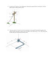 Homework 4b 1 Pdf 1 The Cable Exerts A 140 N Force On The Telephone