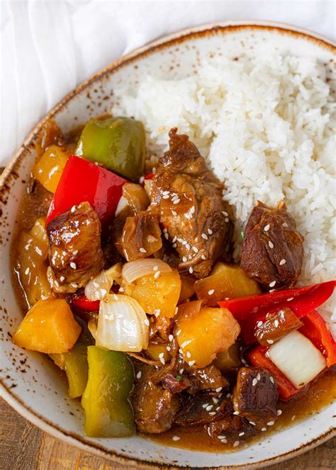 Slow Cooker Sweet And Sour Pork Recipe Crockpot Dinner Then Dessert