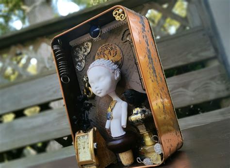 Assemblage Art Tutorial A Semi Steampunk 3D Collage Art Supply Guide