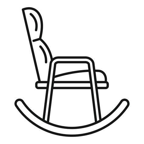Icono De Mecedora Suave Estilo De Esquema Vector En Vecteezy