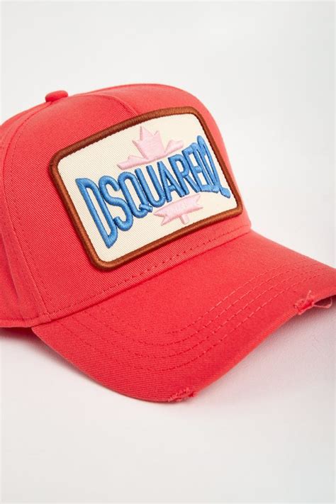 Czapka Z Daszkiem Damska DSQUARED2 Czerwony BCW0091 05C00001 4067