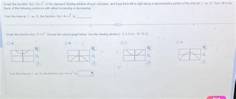 [solved] please help1 graph the function f x 6 x in the standard course hero