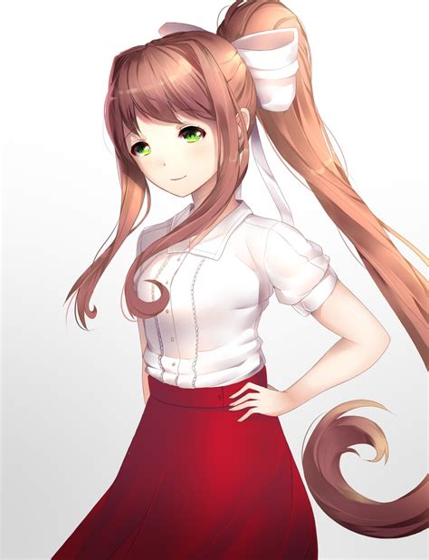 Monika Doki Doki Literature Club Drawn By Tsukimaru Danbooru