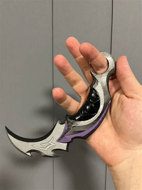 Valorant Reaver Karambit Valorant Knife Valorant Cosplay Etsy