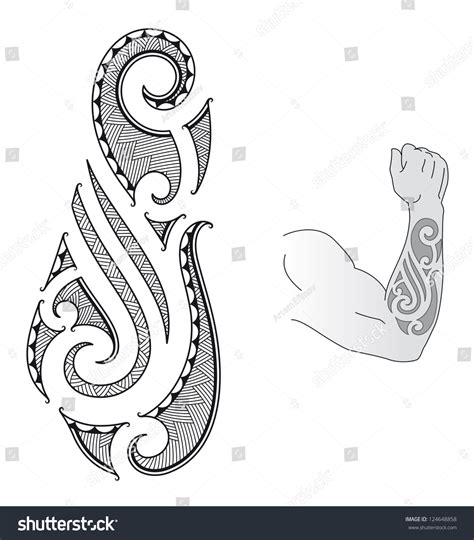 Maori Forearm Tattoos Images Stock Photos D Objects Vectors
