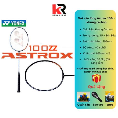 Vợt cầu lông Yonex Astrox 100zz đã căng sẵn 9 5kg 10kg phù hợp với