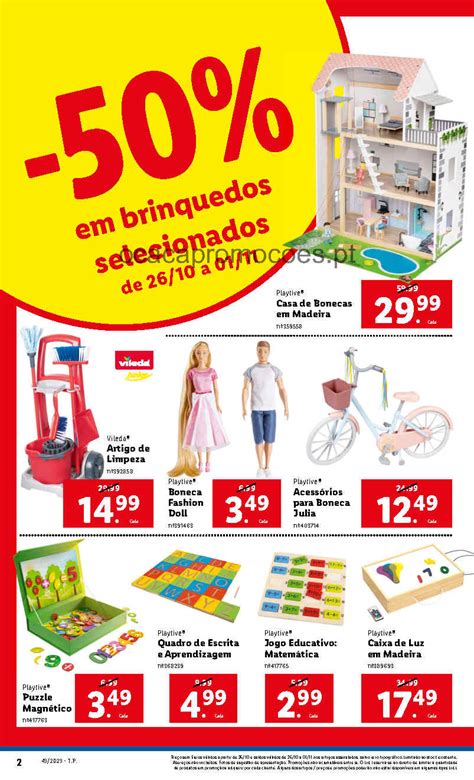 Antevisão Folheto LIDL Bazar Brinquedos até 50 Promoções 26 outubro a