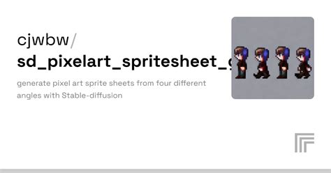 Examples Cjwbw Sd Pixelart Spritesheet Generator Replicate