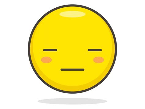 Expressionless Face Emoji Icon PNG Vector In SVG PDF AI CDR Format
